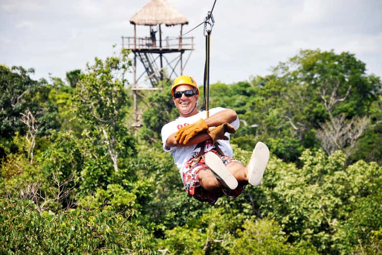 Mayan Jungle Quad Bike Tour & Zipline Circuit in Puerto Morelos
